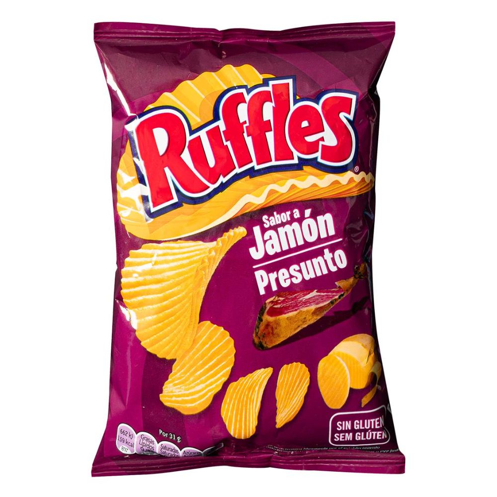 Ruffles Jamon - patatine al gusto di prosciutto spagnolo da 31g ...
