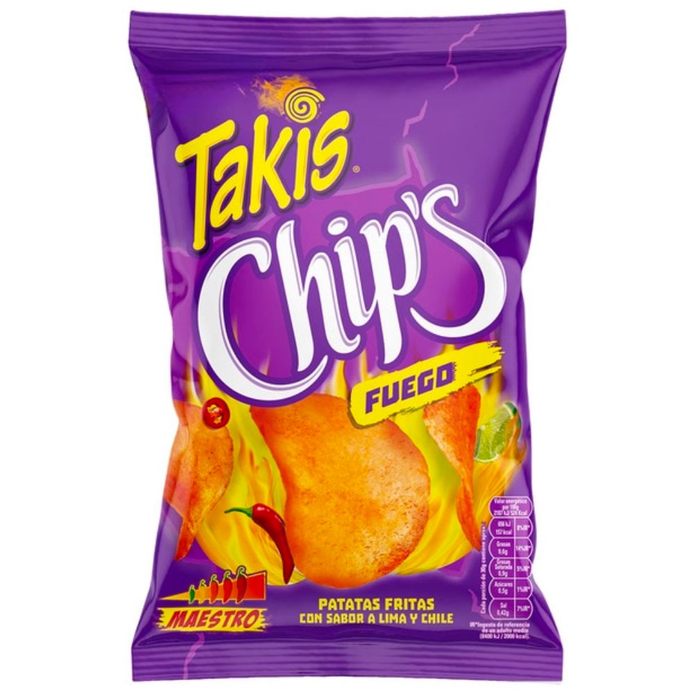 Takis Chips Hot Fuego - patatine al peperoncino piccante da 80g ...