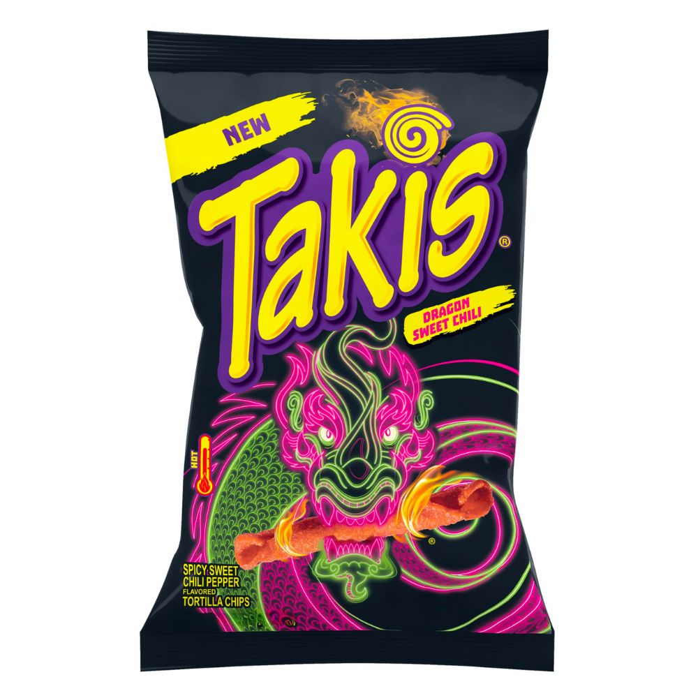 Takis Dragon Sweet Chili - tortillas di mais fritto al peperoncino ...