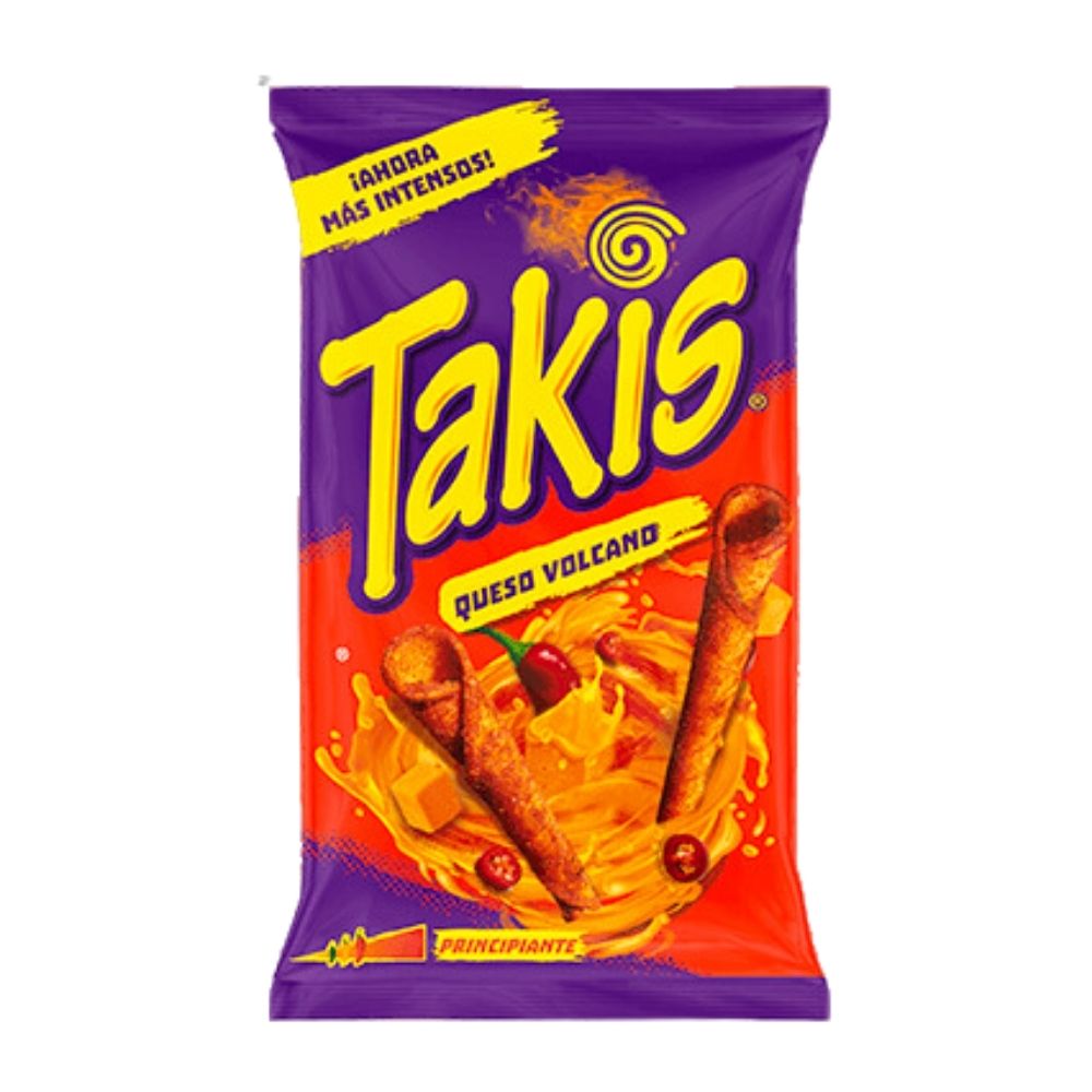 Takis TNT Queso Volcano - riccioli di tortillas piccanti al gusto di ...