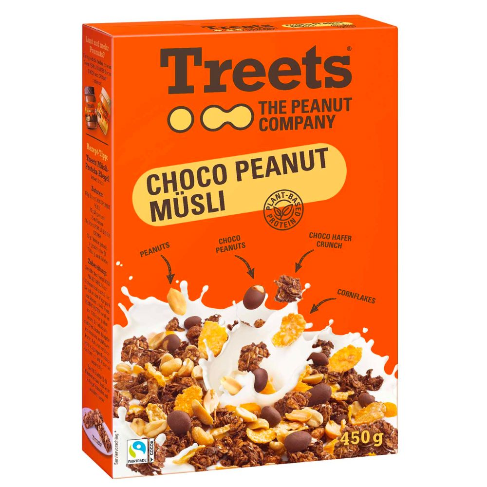 Treets The Peanut Company Choco Peanut Musli - muesli croccante con ...