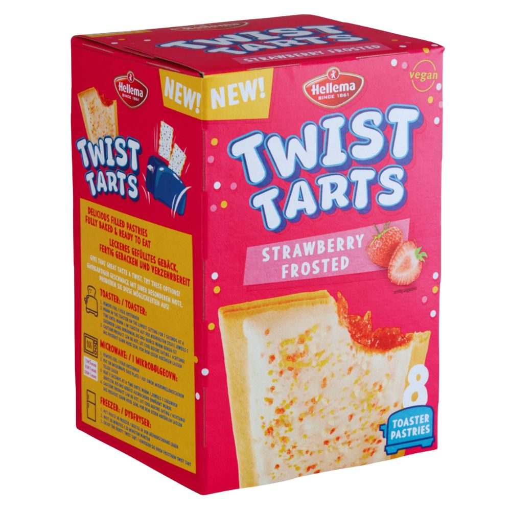 Twist Tarts Strawberry Frosted - biscotti ripieni di crema alla fragola ...