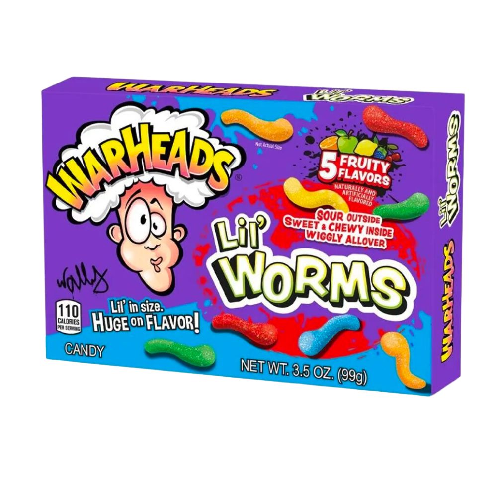 Warheads Lil' Worms - caramelle aspre alla frutta da 99g – American Uncle