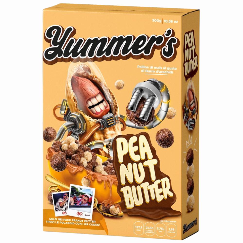 Yummer's Cereali Peanut Butter by Sfera Ebbasta - palline di mais al gusto di burro d’arachidi ...