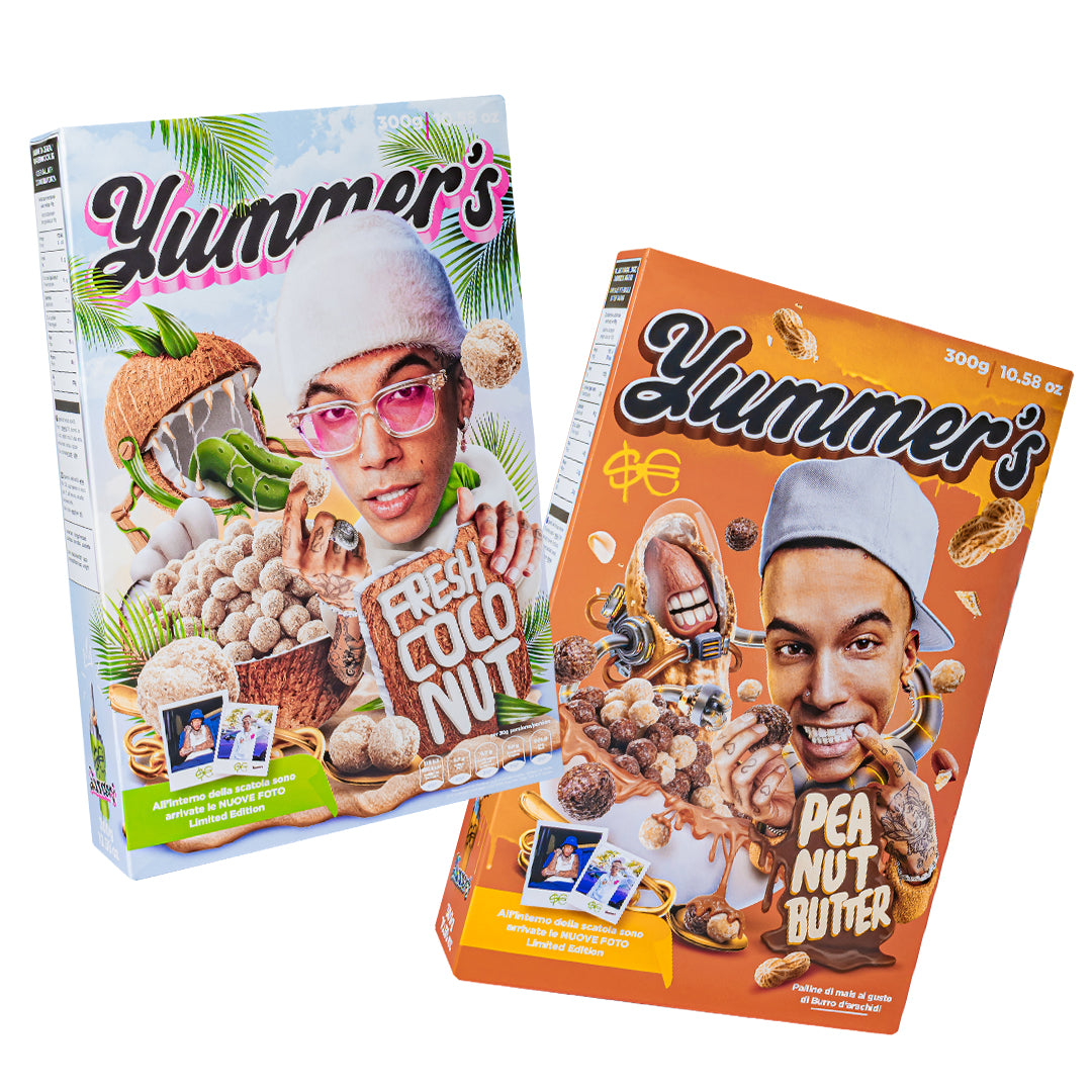 Yummer's Cereali Peanut Butter e Fresh Coco by Sfera Ebbasta da 300g ...