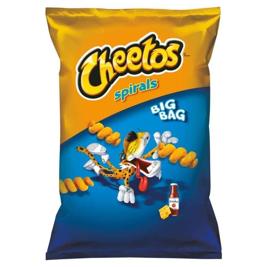 Cheetos Spirals Big Bag - patatine al formaggio aromatizzate al ketchup ...