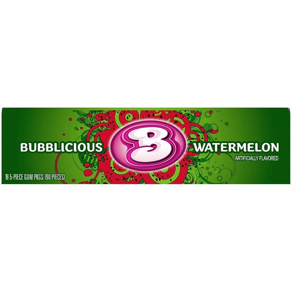 Bubblicious Watermelon - chewing gum X5 all'anguria da 42g – American Uncle