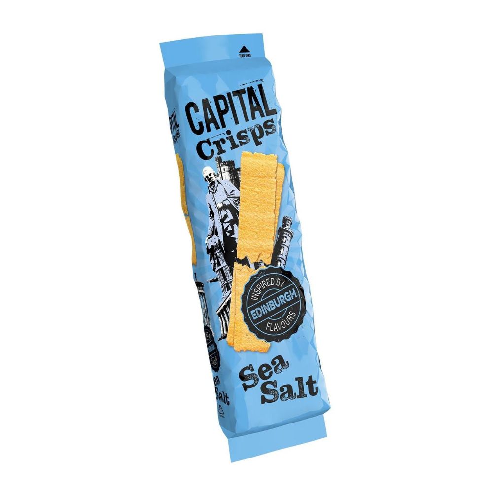 Capital Crisps Edinburgh Sea Salt - patatine al sale da 75g – American ...