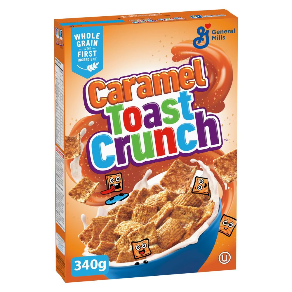 Caramel Toast Crunch - cereali alla cannella e caramello da 340g ...