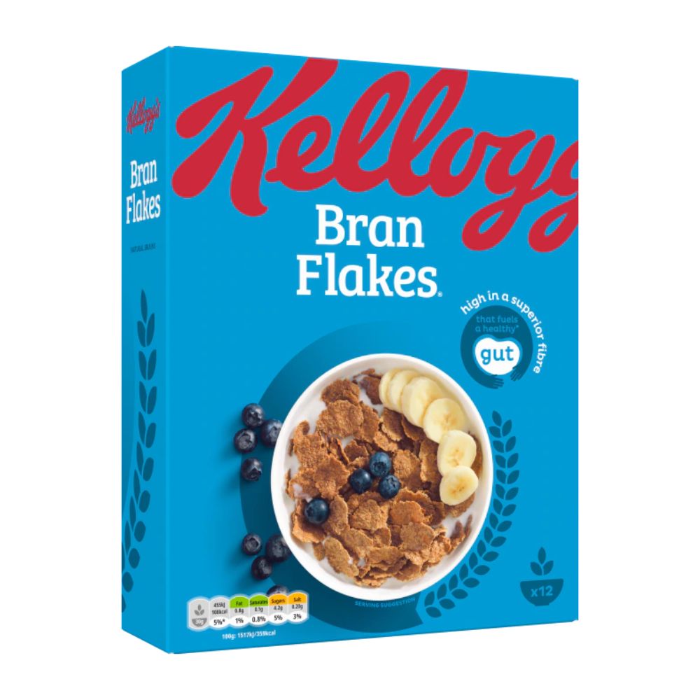 Kellogg's Bran Flakes - fiocchi integrali da 375g – American Uncle