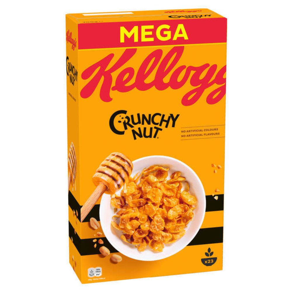 Kellogg's Crunchy Nut - fiocchi di mais con miele e noccioline da 500g ...