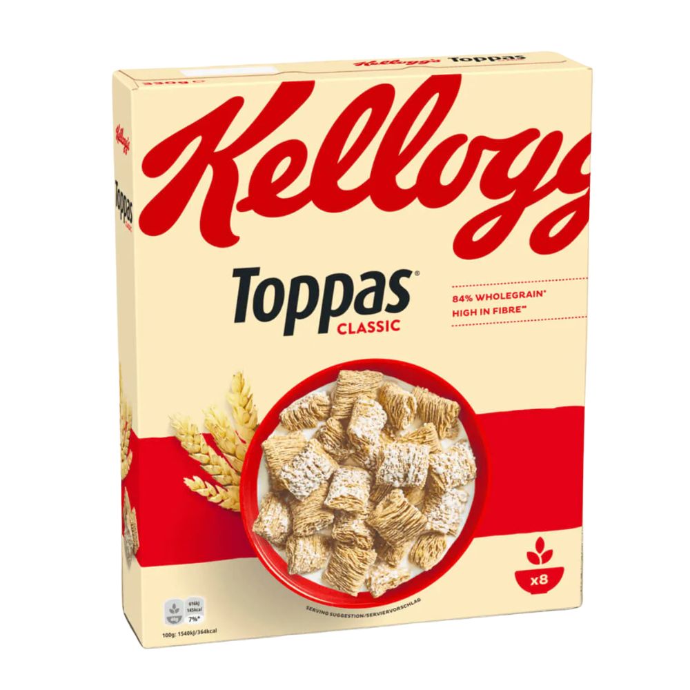 Kellogg's Toppas - cereali con frumento integrale da 330g – American Uncle