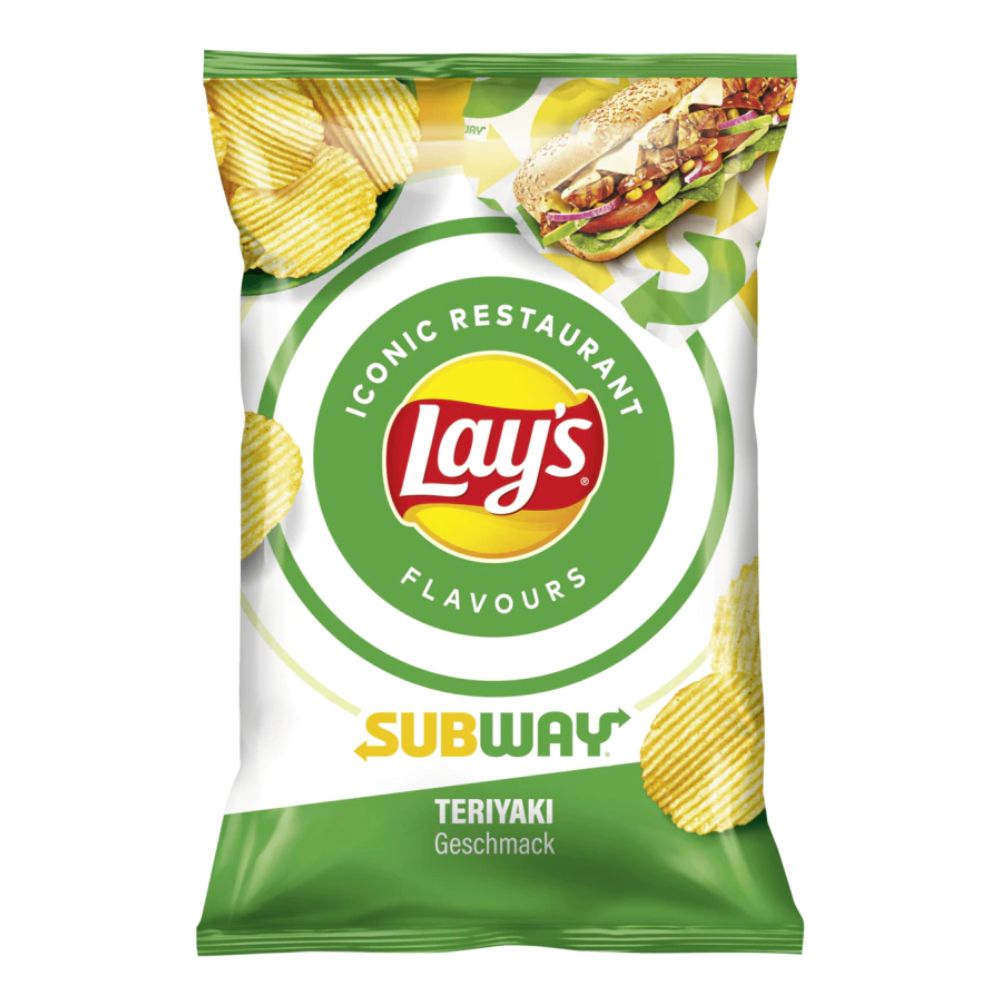 Lay's Subway Teriyaki - patatine al gusto di salsa teriyaki da 150g ...