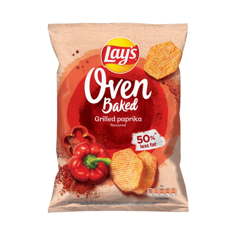 Lay's Oven Baked Grilled Paprika Flavour - patatine alla paprika da ...