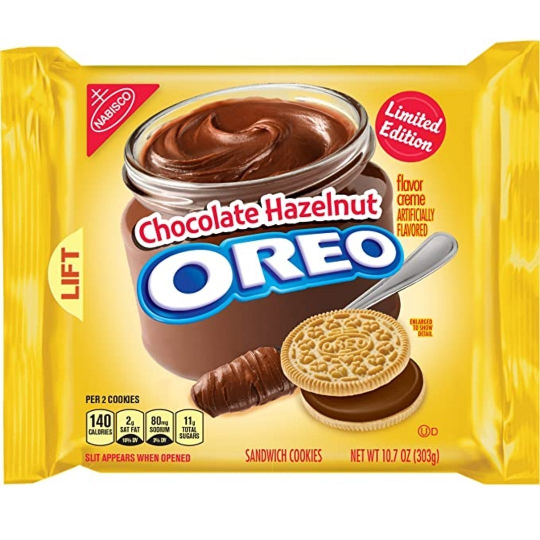 Oreo Chocolate Hazelnut - biscotti al cioccolato e nocciole da 303g ...