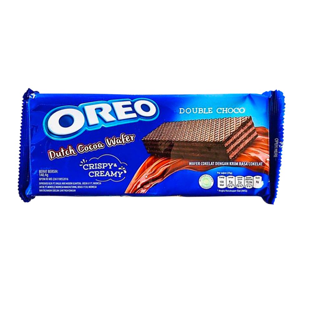 Oreo Wafer Crispy & Creamy Double Choco - wafer al cioccolato ripieni ...