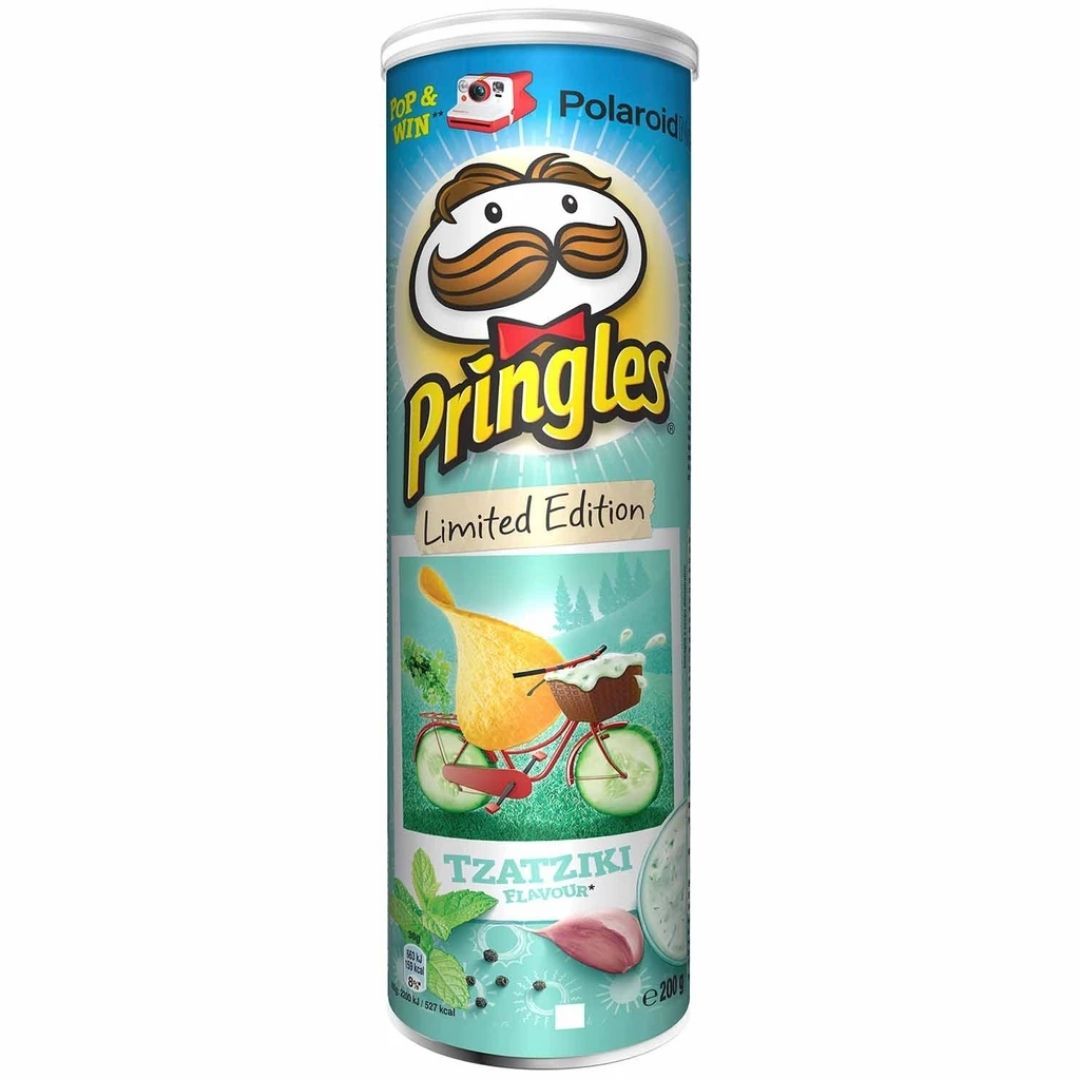 Pringles Limited Greek Tzatziki - patatine alla salsa Tzatziki in ...