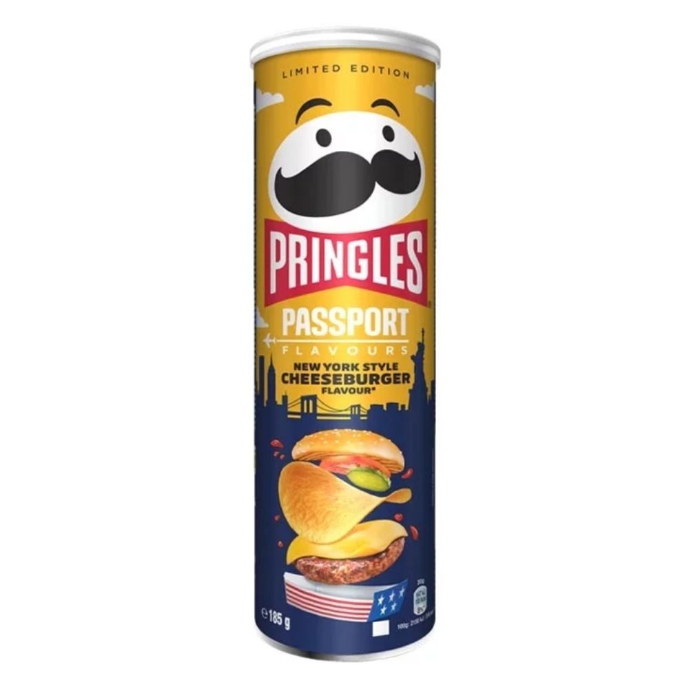 Pringles Passport New York Style Cheeseburger - patatine al gusto di ...