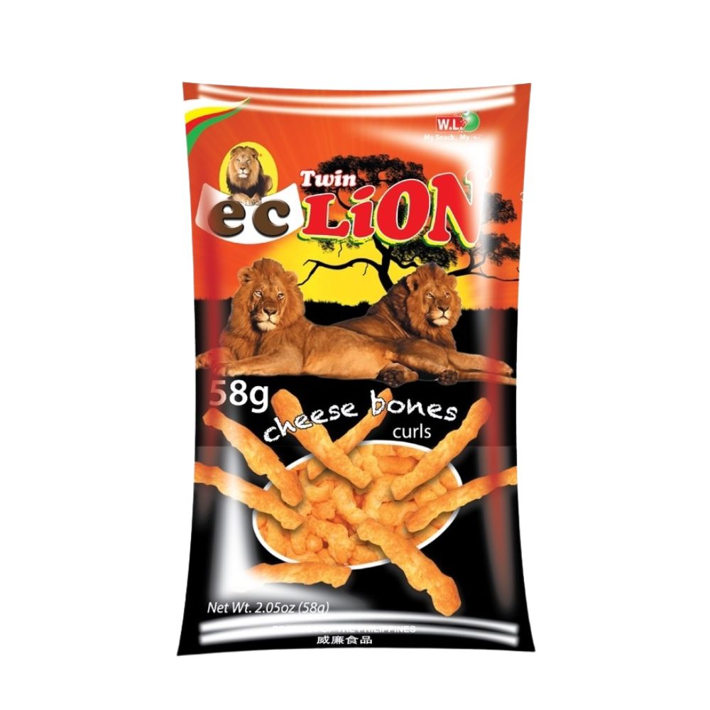 Twin Lion Cheese Bones Curls - patatine al formaggio da 58g – American ...