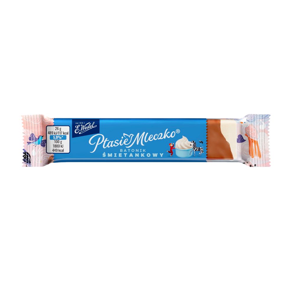Wedel Ptasie Mleczko Cream Bar - barretta marshmallow ricoperta di ...