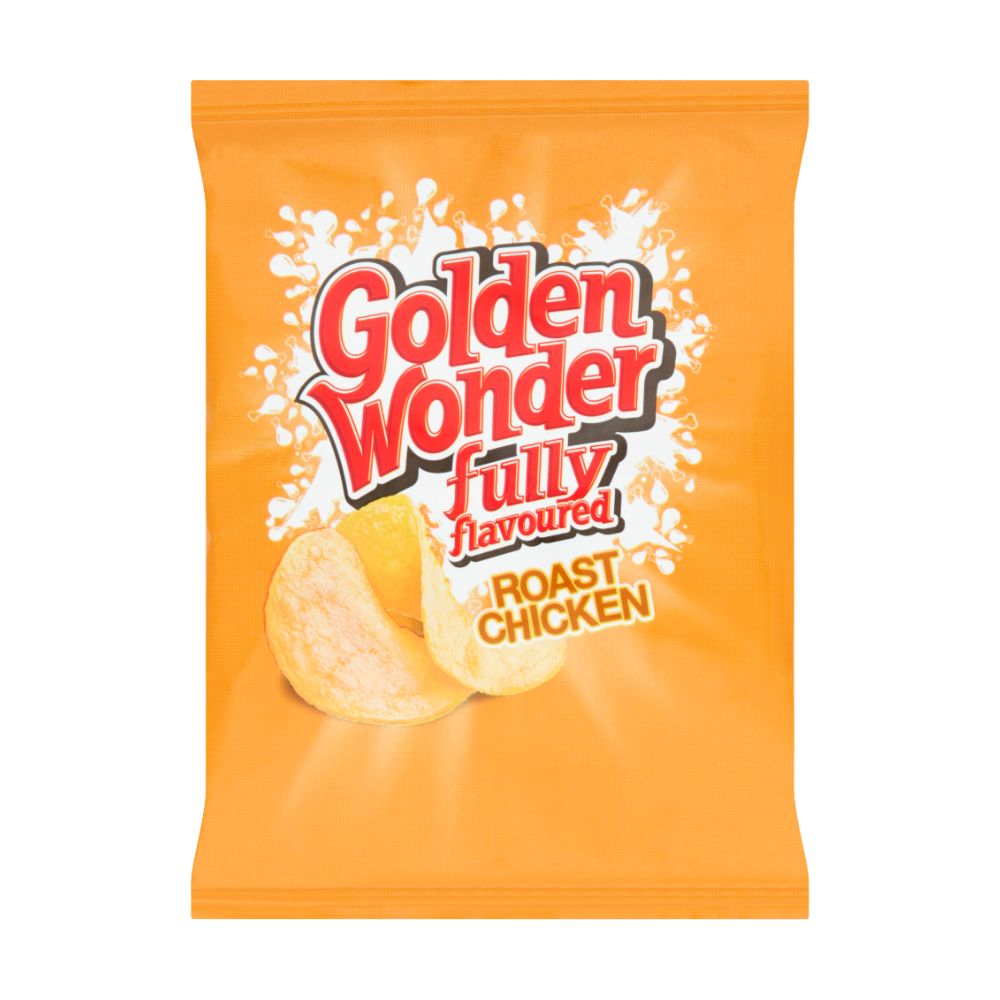 Golden Wonder Fully Roast Chicken - patatine al gusto di pollo ...