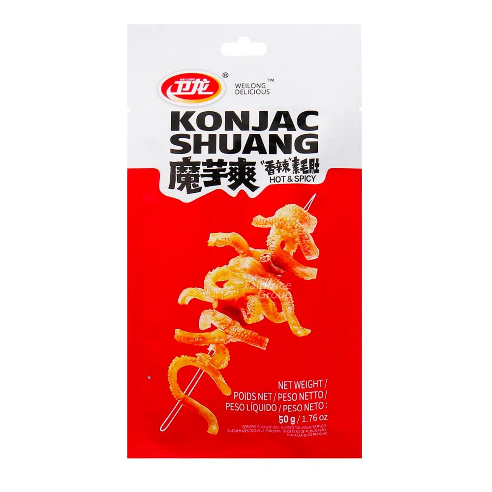 Konjac Shuang Hot & Spicy - snack a base di konjac agrodolce piccante ...