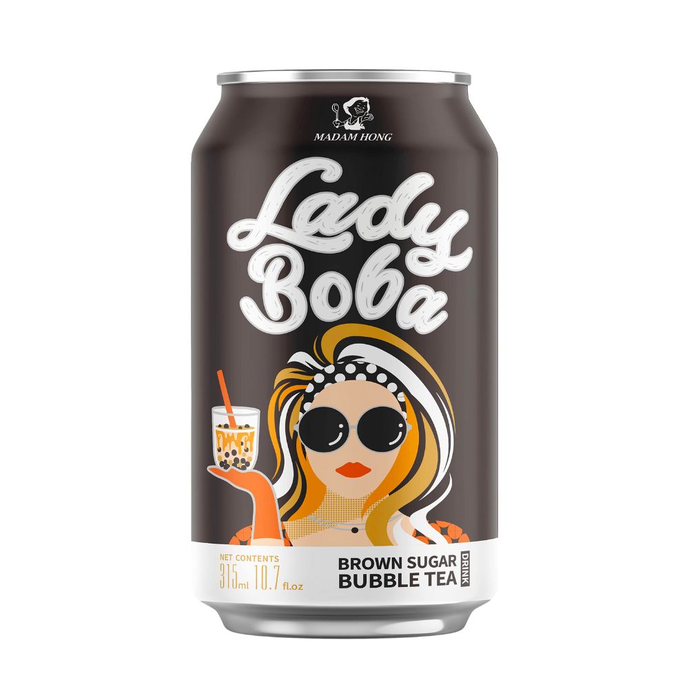 Lady Boba Brown Sugar Bubble Tea - tè allo zucchero di canna con ...