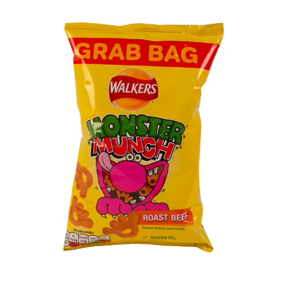 Walkers Monster Munch Roast Beef - patatine al gusto di carne arrostita ...