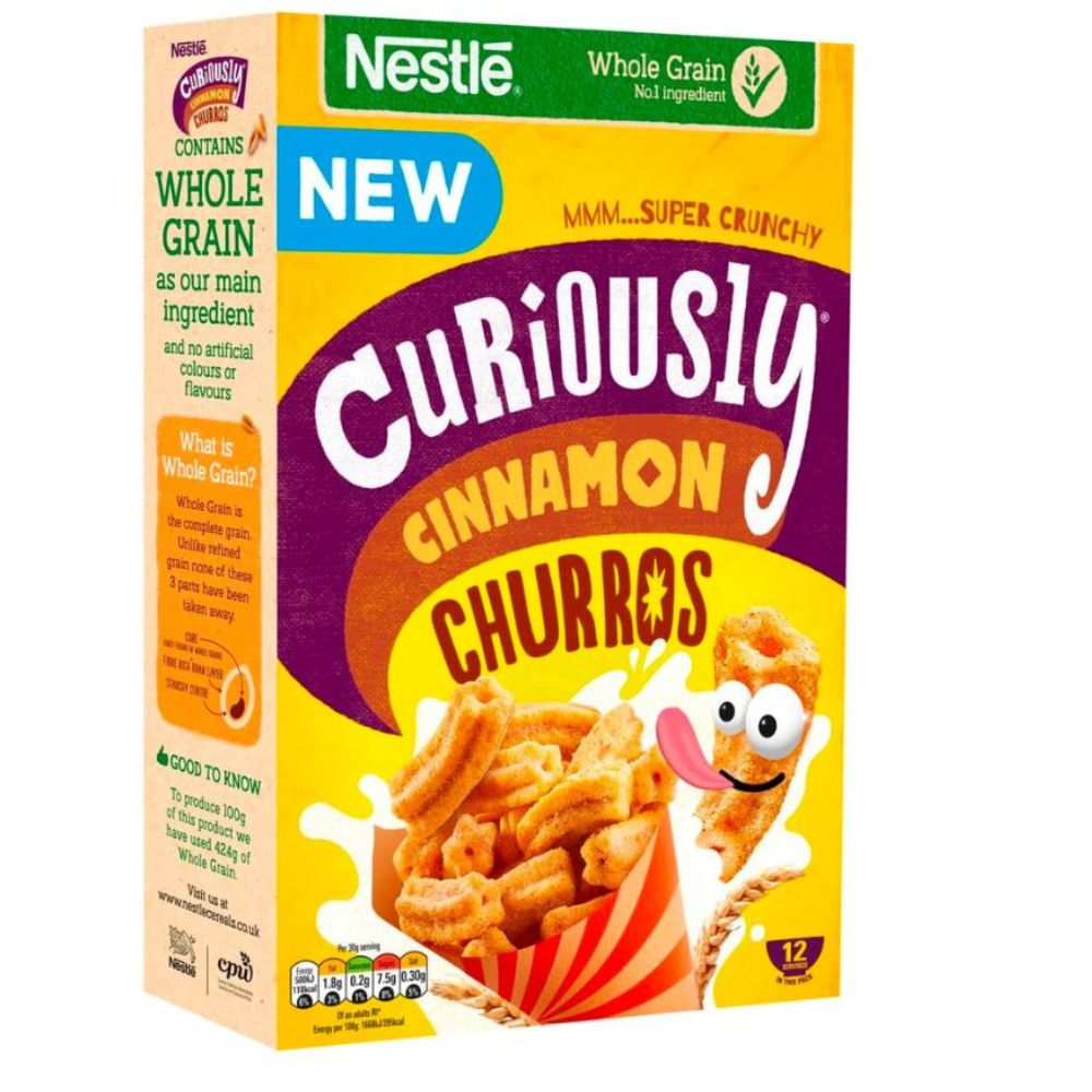 Nestlè Curiously Cinnamon Churros - cereali al gusto di churros alla ...