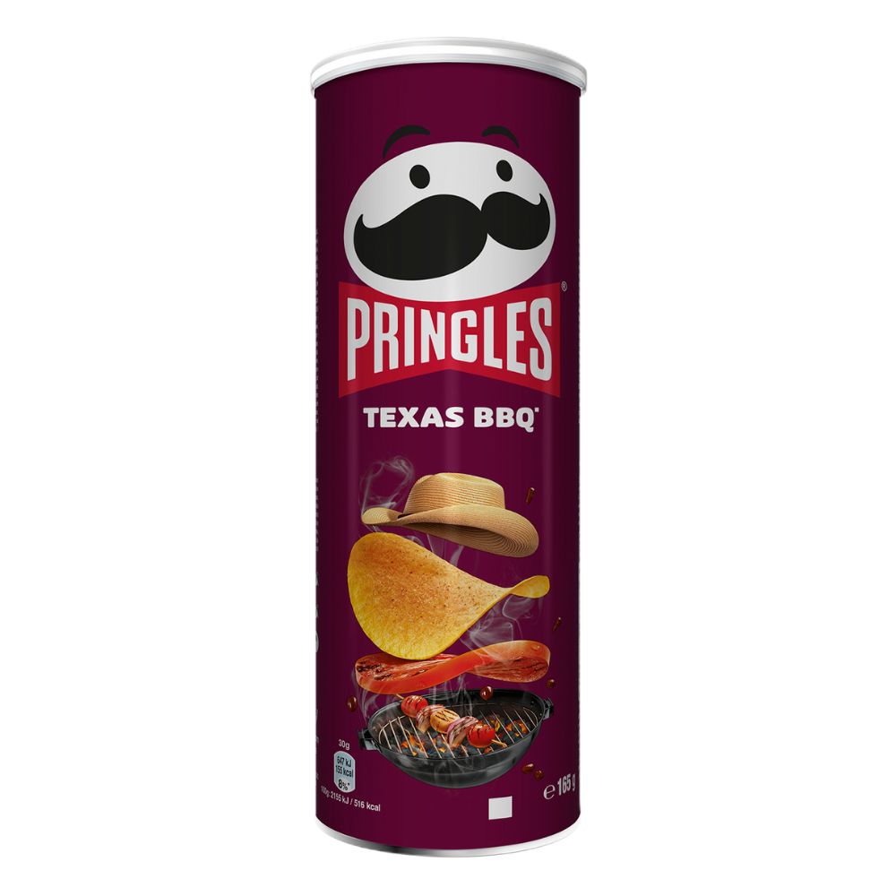 Pringles Texas Barbecue - patatine alla salsa barbecue da 165g ...