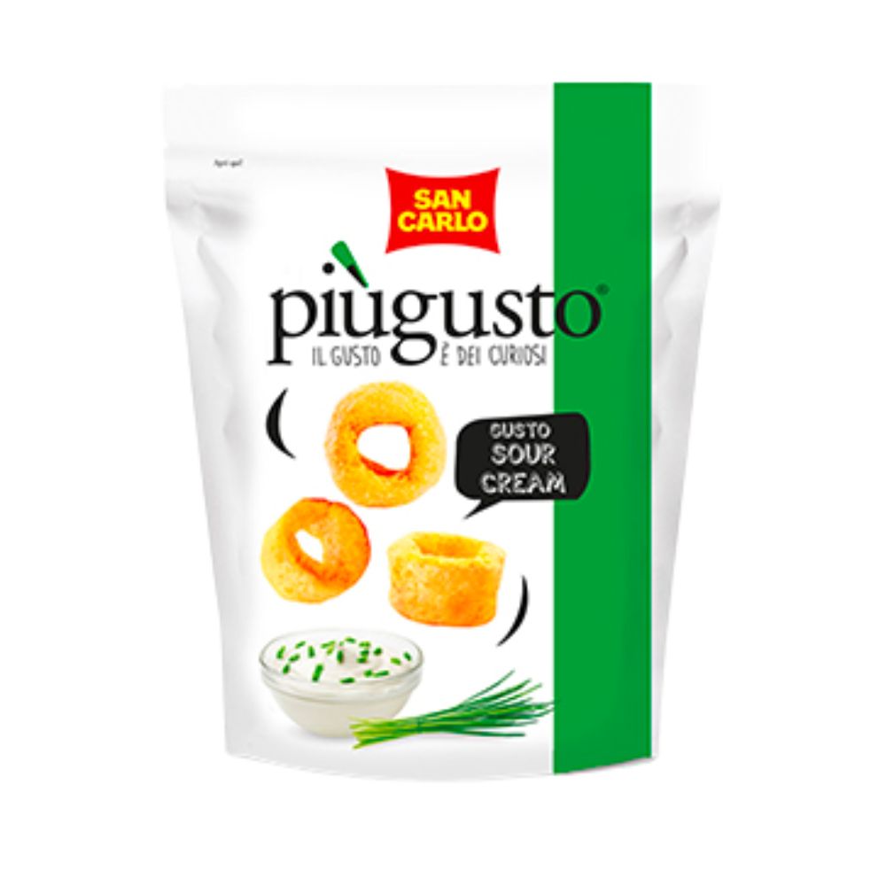 San Carlo Più Gusto Sour Cream - patatine al gusto di panna acida da ...